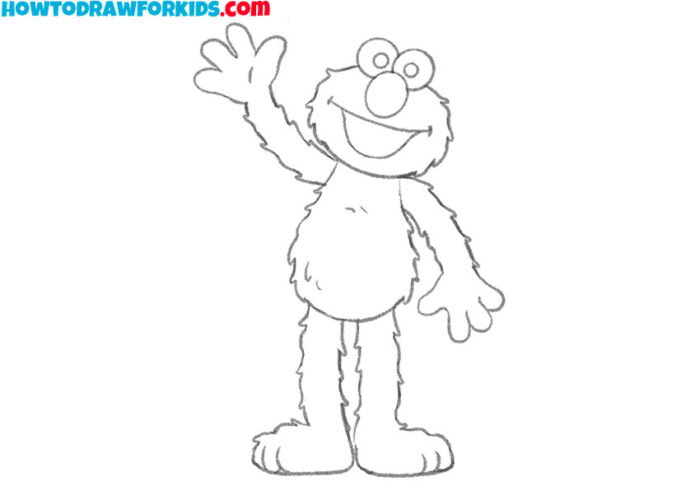 How to Draw Elmo - Easy Drawing Tutorial For Kids