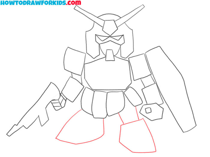 How to Draw Gundam - Easy Drawing Tutorial For Kids