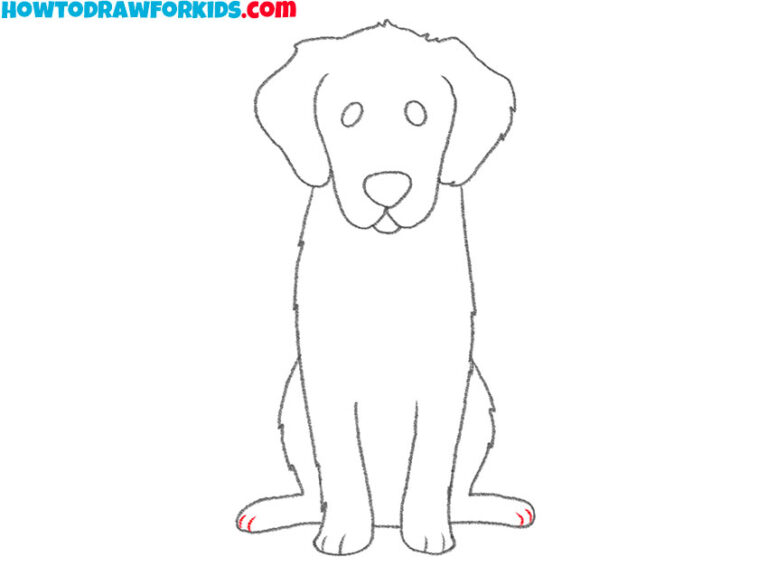 How to Draw a Golden Retriever - Easy Drawing Tutorial For Kids