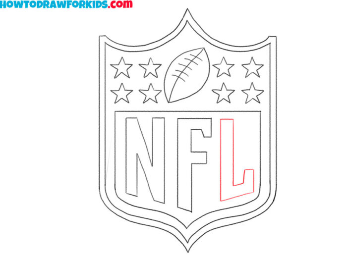 How to Draw the NFL Logo - Easy Drawing Tutorial For Kids