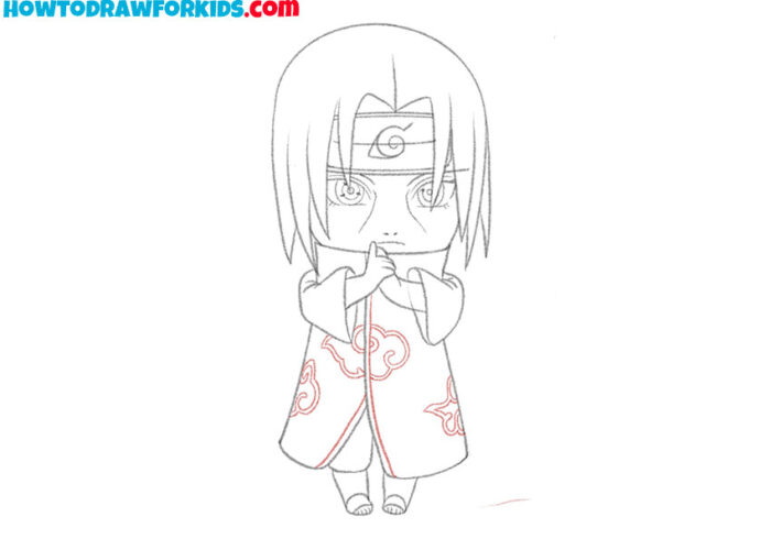 How to Draw Itachi - Easy Drawing Tutorial For Kids