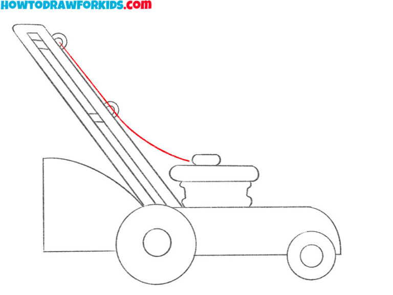 How to Draw a Lawn Mower - Easy Drawing Tutorial For Kids