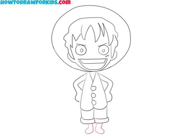 How to Draw Luffy - Easy Drawing Tutorial For Kids