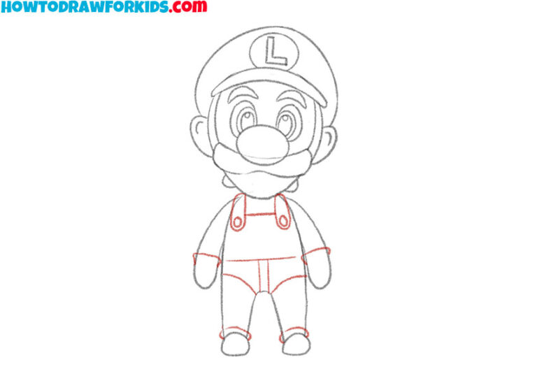 How to Draw Luigi - Easy Drawing Tutorial For Kids