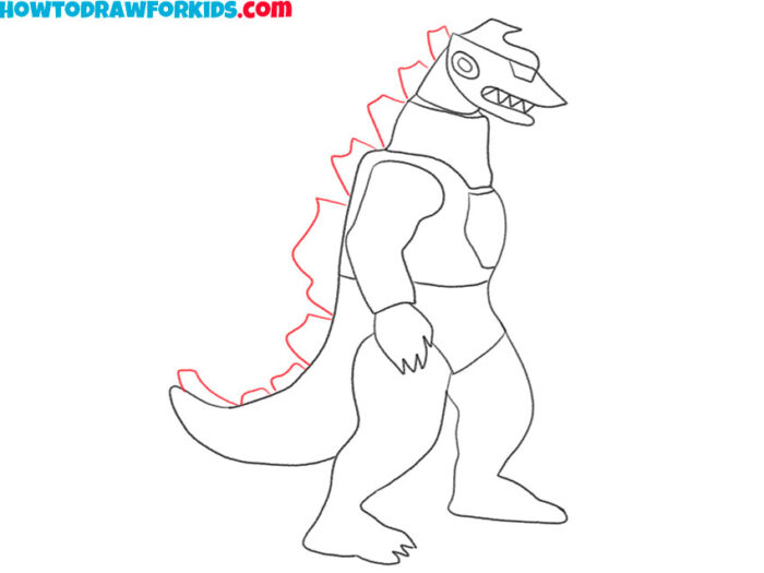 How to Draw Mechagodzilla - Easy Drawing Tutorial For Kids