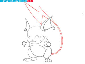 How to Draw Raichu - Easy Drawing Tutorial For Kids