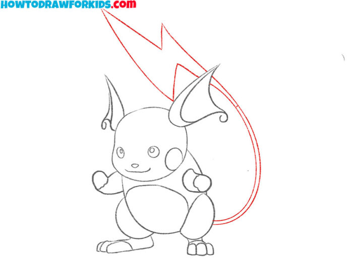 How to Draw Raichu - Easy Drawing Tutorial For Kids