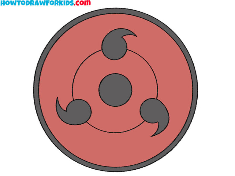 How to Draw Sharingan - Easy Drawing Tutorial For Kids