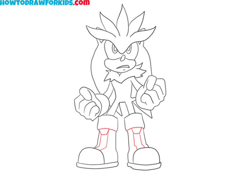 How to Draw Silver the Hedgehog - Easy Drawing Tutorial For Kids