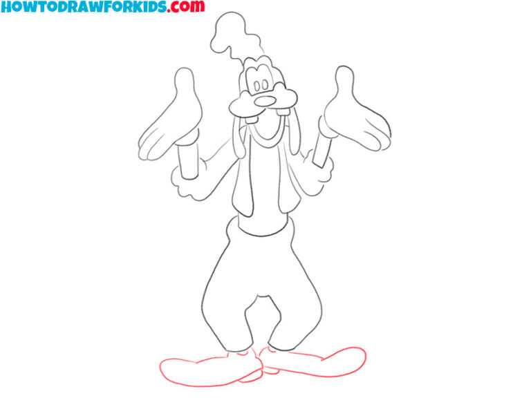 How to Draw Goofy - Easy Drawing Tutorial For Kids