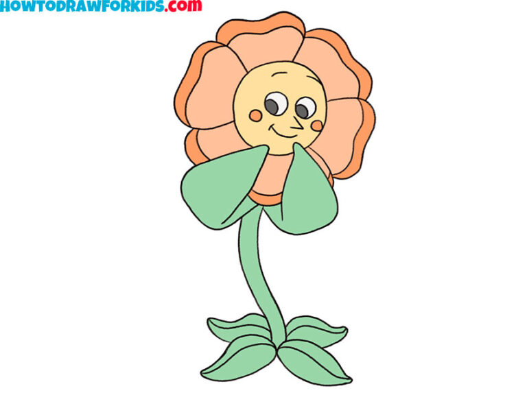 How to Draw Cagney Carnation - Easy Drawing Tutorial For Kids