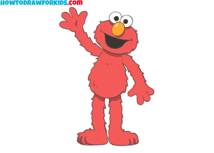How to Draw Elmo - Easy Drawing Tutorial For Kids