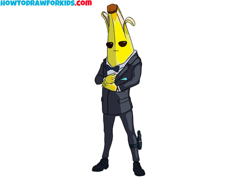 How to Draw Agent Peely - Easy Drawing Tutorial For Kids