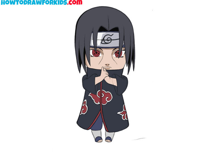 How to Draw Itachi - Easy Drawing Tutorial For Kids