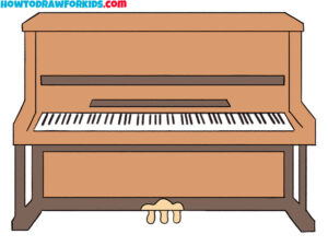 How to Draw a Piano - Easy Drawing Tutorial For Kids