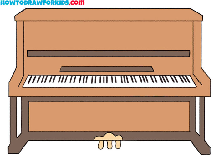 How to Draw a Piano - Easy Drawing Tutorial For Kids
