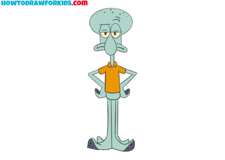 How to Draw Squidward - Easy Drawing Tutorial For Kids