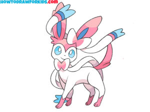 How to Draw Sylveon - Easy Drawing Tutorial For Kids