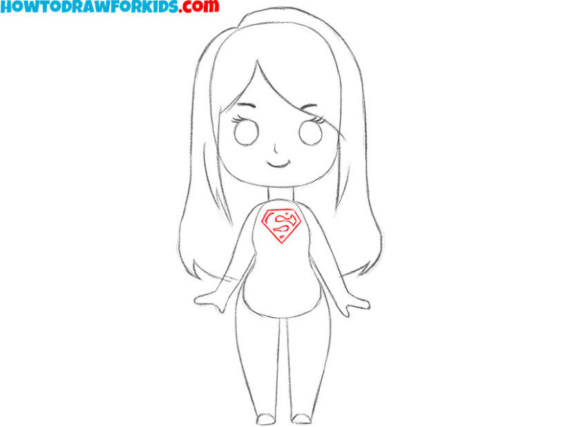 How to Draw Supergirl - Easy Drawing Tutorial For Kids
