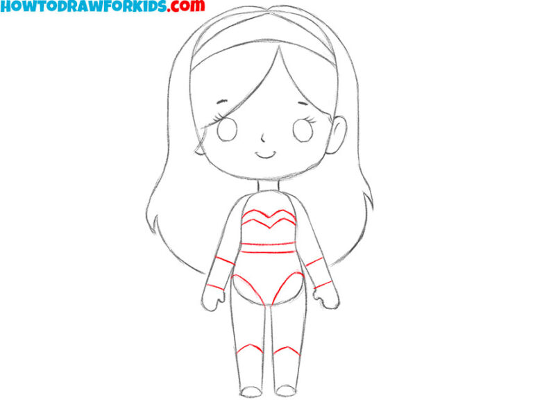 How to Draw Wonder Woman - Easy Drawing Tutorial For Kids