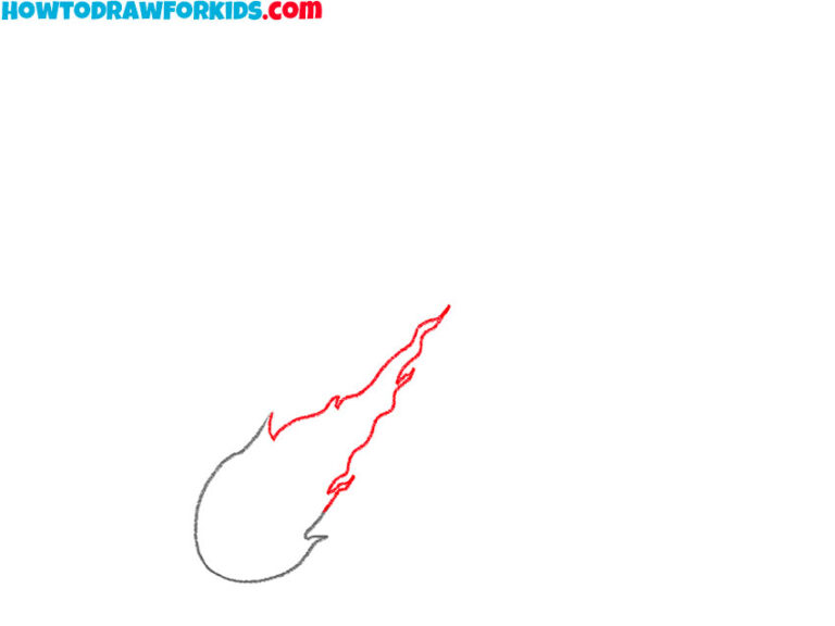 How to Draw a Fireball - Easy Drawing Tutorial For Kids