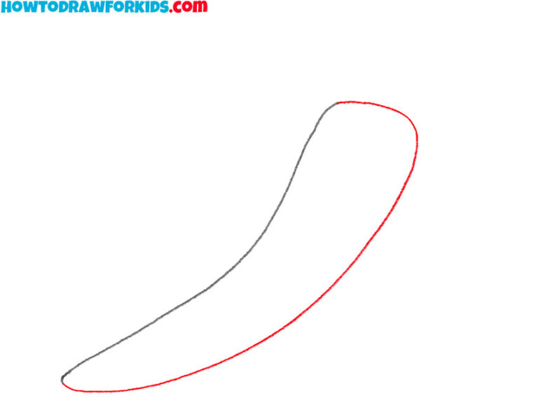 How to Draw a Pepper - Easy Drawing Tutorial For Kids