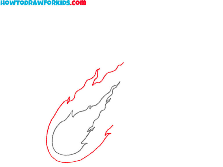 How to Draw a Fireball - Easy Drawing Tutorial For Kids