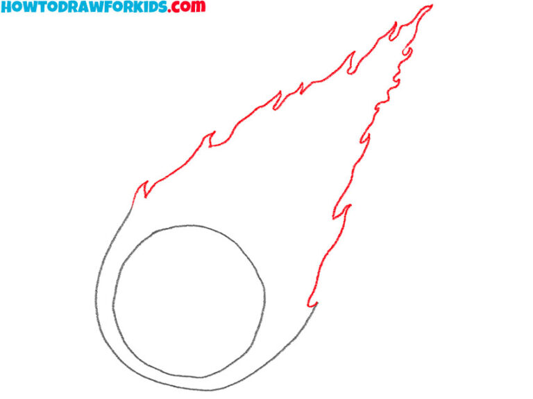 How to Draw a Comet - Easy Drawing Tutorial For Kids