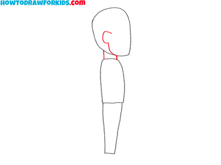 How to Draw a Person from the Side - Drawing Tutorial For Kids