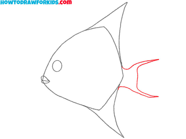 How to Draw an Angelfish - Easy Drawing Tutorial For Kids