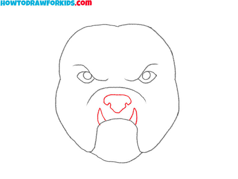 How to Draw a Pitbull Face - Easy Drawing Tutorial For Kids