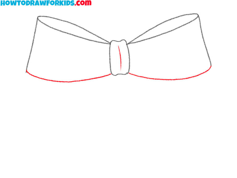 How to Draw a Present Bow - Easy Drawing Tutorial For Kids