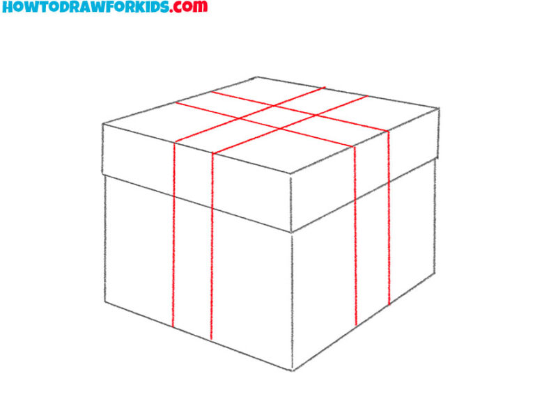 How to Draw a Present - Easy Drawing Tutorial For Kids