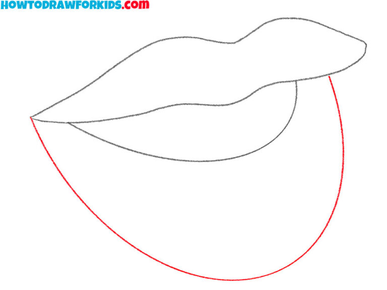 How to Draw Cartoon Lips - Easy Drawing Tutorial For Kids