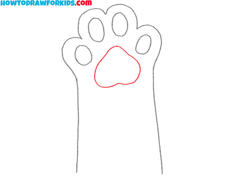 How to Draw a Paw - Easy Drawing Tutorial For Kids