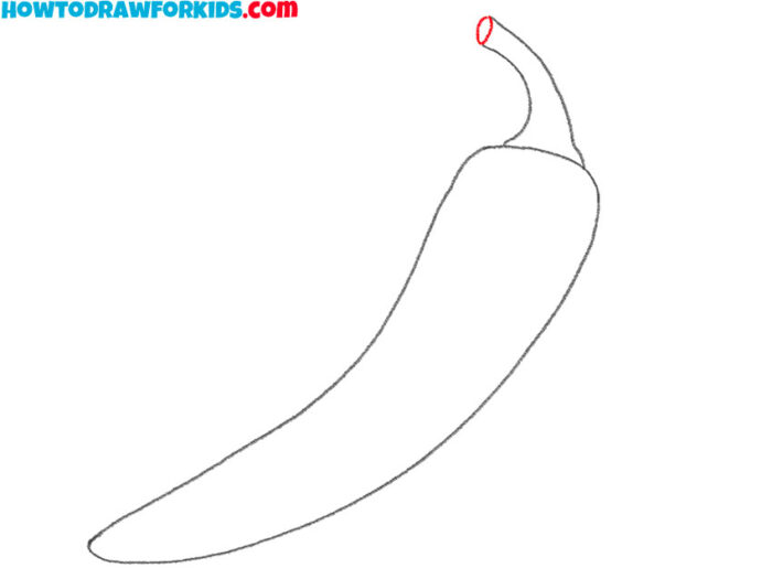 How to Draw a Pepper - Easy Drawing Tutorial For Kids