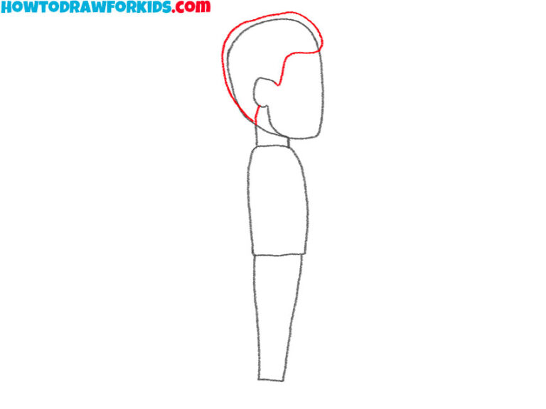 How to Draw a Person from the Side - Drawing Tutorial For Kids