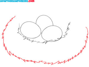 How to Draw a Bird Nest - Easy Drawing Tutorial For Kids