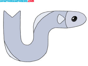 How to Draw an Eel - Easy Drawing Tutorial For Kids