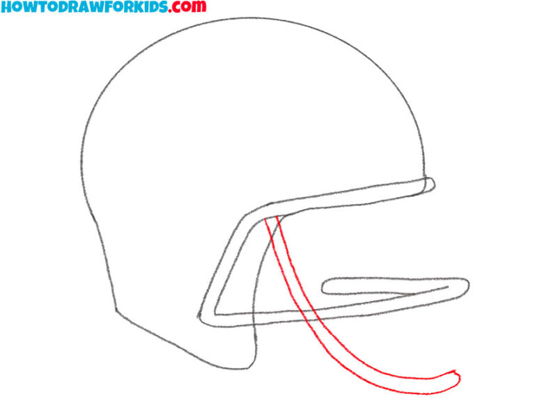 How to Draw a Football Helmet - Easy Drawing Tutorial For Kids