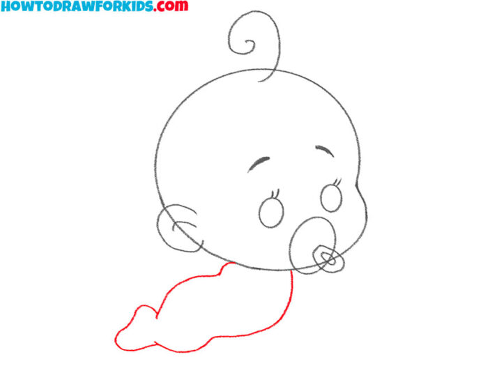 How to Draw a Cartoon Baby - Easy Drawing Tutorial For Kids