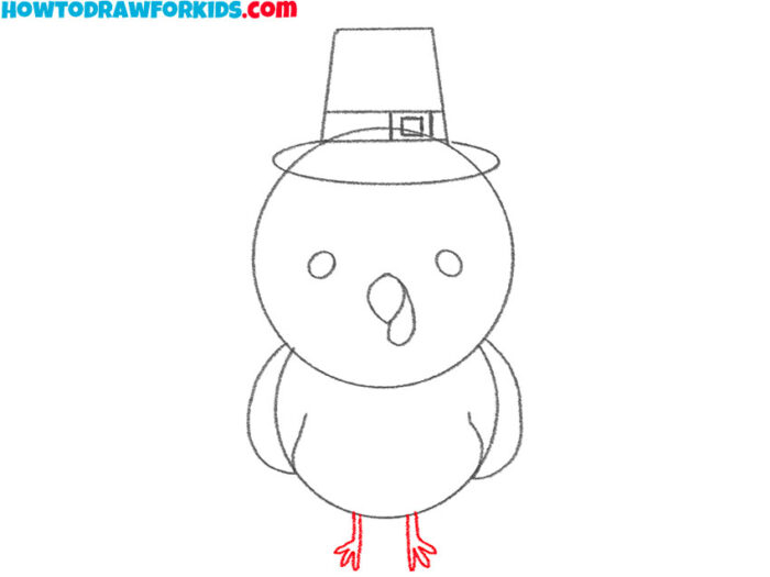 How to Draw a Cute Turkey - Easy Drawing Tutorial For Kids