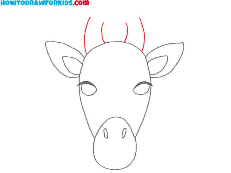 How to Draw a Giraffe Head - Easy Drawing Tutorial For Kids