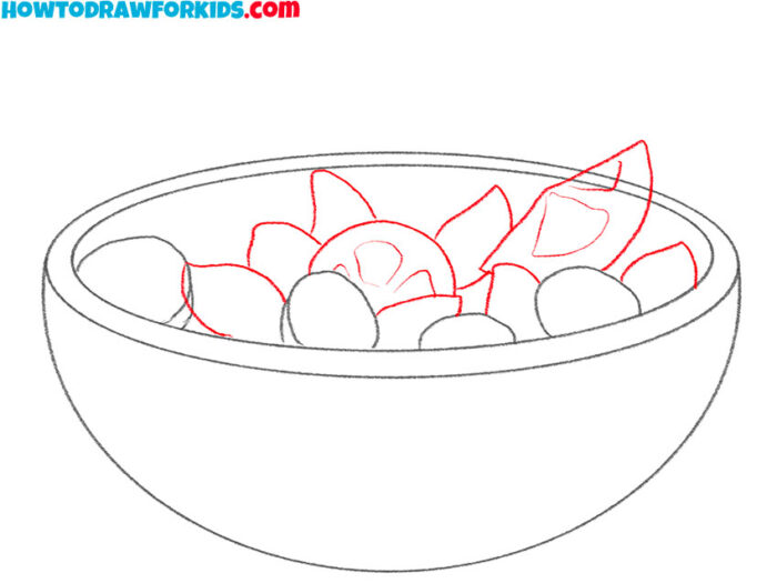 How to Draw a Salad - Easy Drawing Tutorial For Kids