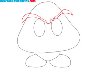 How to Draw Goomba - Easy Drawing Tutorial For Kids