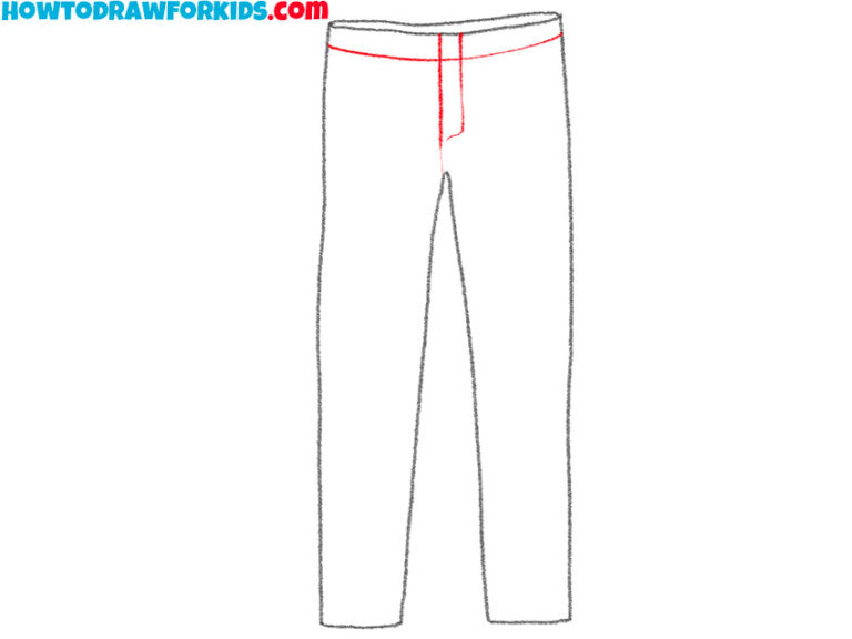 How to Draw Jeans - Easy Drawing Tutorial For Kids