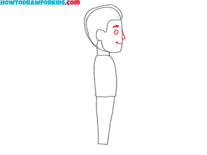 How to Draw a Person from the Side - Drawing Tutorial For Kids