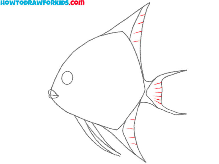 How to Draw an Angelfish - Easy Drawing Tutorial For Kids