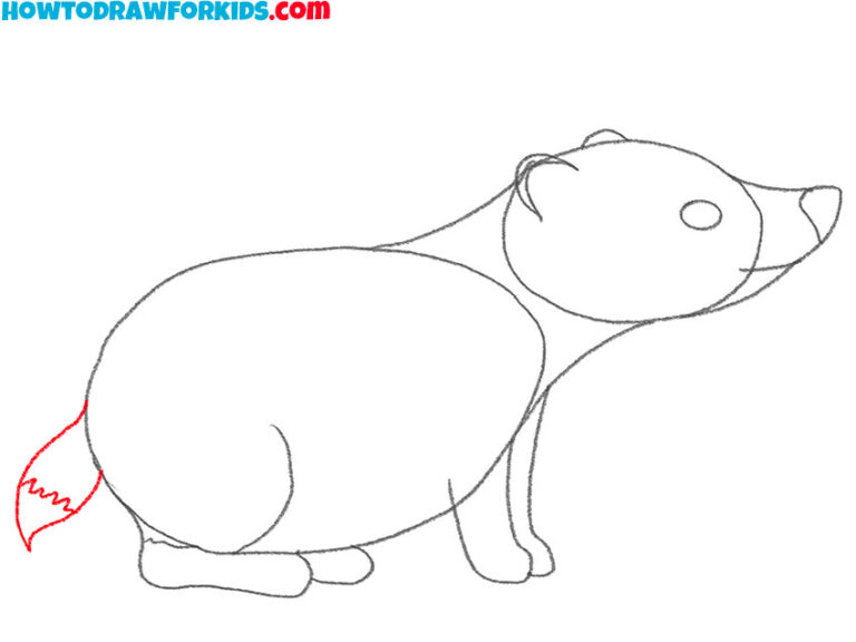 How to Draw a Badger - Easy Drawing Tutorial For Kids