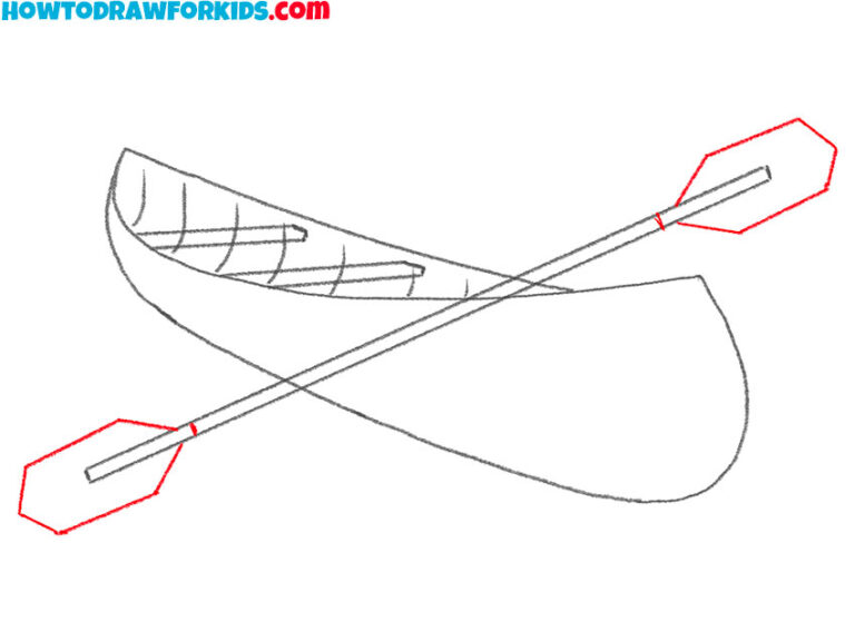 How to Draw a Canoe - Easy Drawing Tutorial For Kids